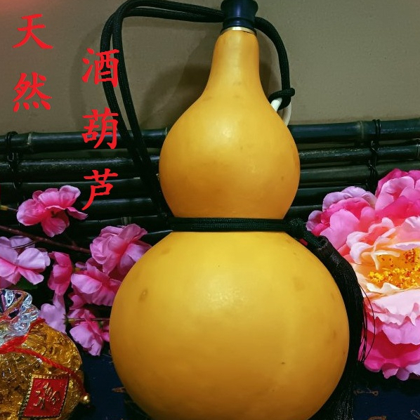 Feng Shui Wu Lou Hu Lu Calabash Natural Wine Gourd Attracting of Luck ...