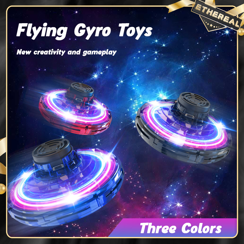Flying UFO Toys Rotating Flying Toys Fly Orb Gyro Flying Ball | Shopee ...