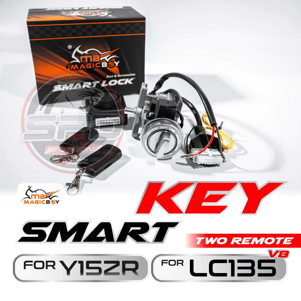 Keyless System Y15 /Smart Key / Smart Lock (2 Remote) MagicBoy for Y15ZR / LC135 V8 | Shopee ...