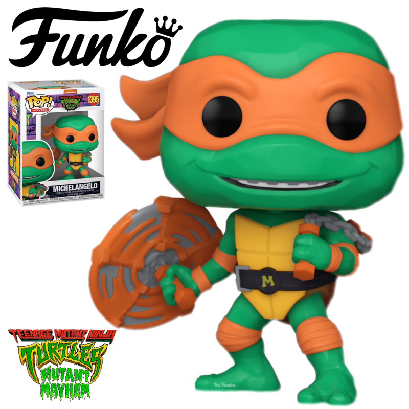 Original Funko Pop Vinly Figure Michelangelo No.1395 Movies Teenaga ...
