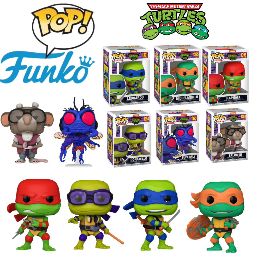 Funko Pop Vinyl Marvel: Turtles Mutant Mayhem 1393 1391 1400 1395 1396 1394 Ninja Tuttle ...