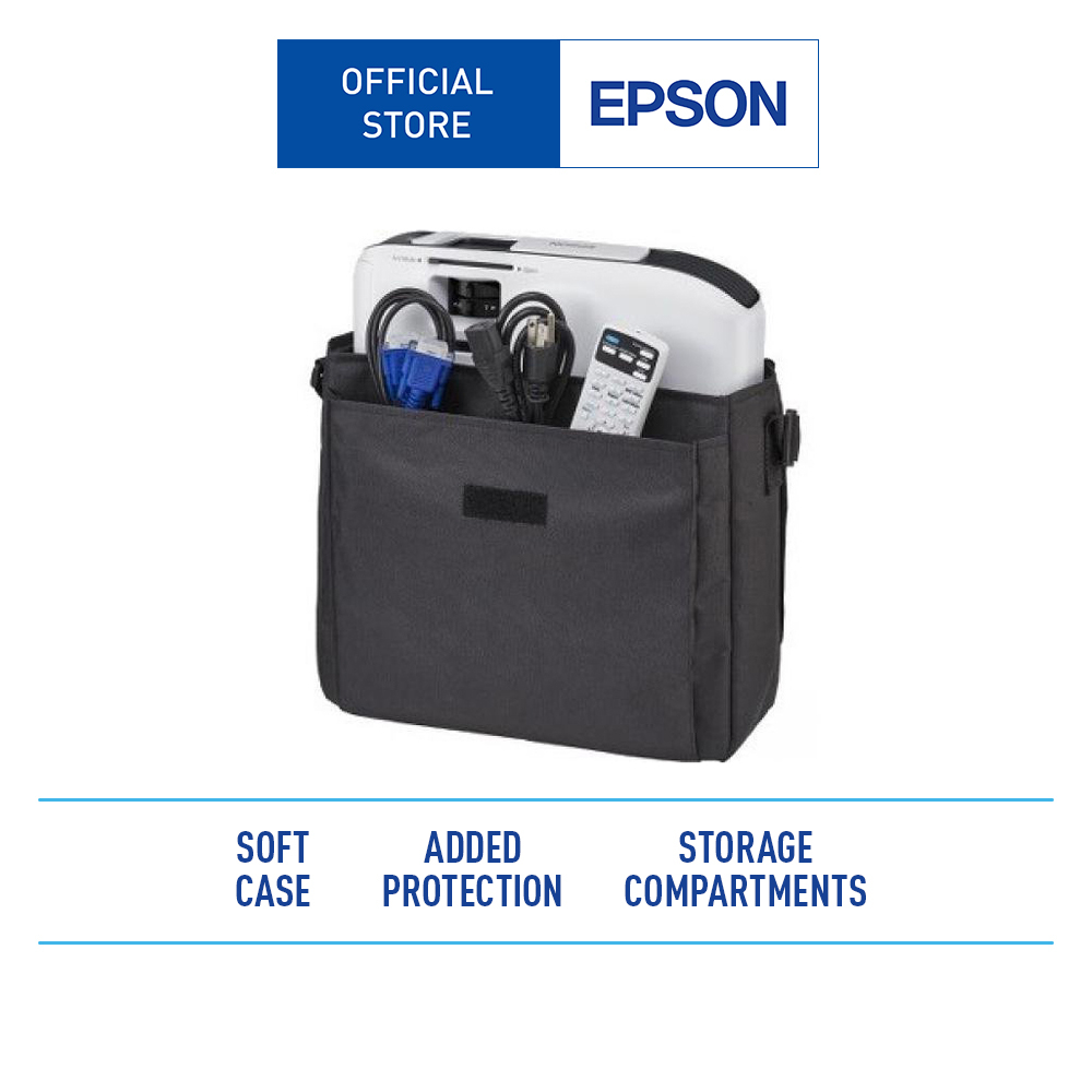 Epson ELPKS69 Soft Carrying Case Projector Bag for (EB-E12 EB-E24 EB ...