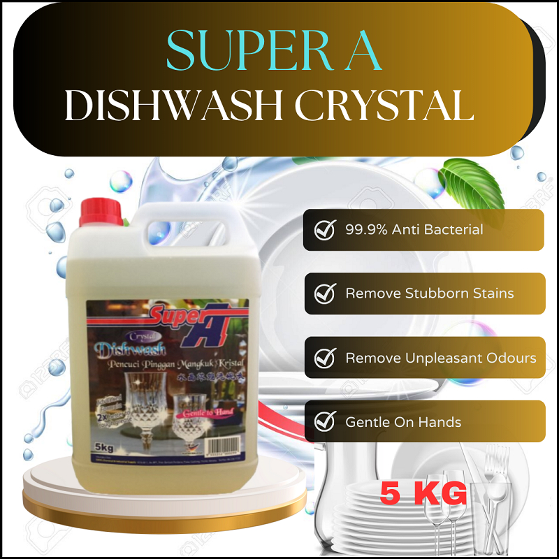 Super A Dishwashing Crystal Liquid 5 KG | Shopee Malaysia