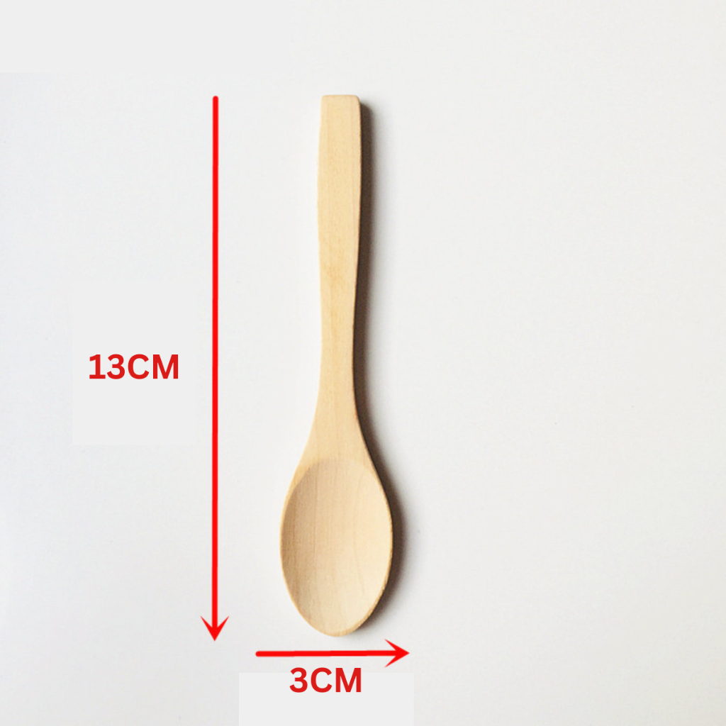 Small Wood Mini Spoon Wooden Sudu Kayu Condiment 木制勺子 Sugar Salt ...