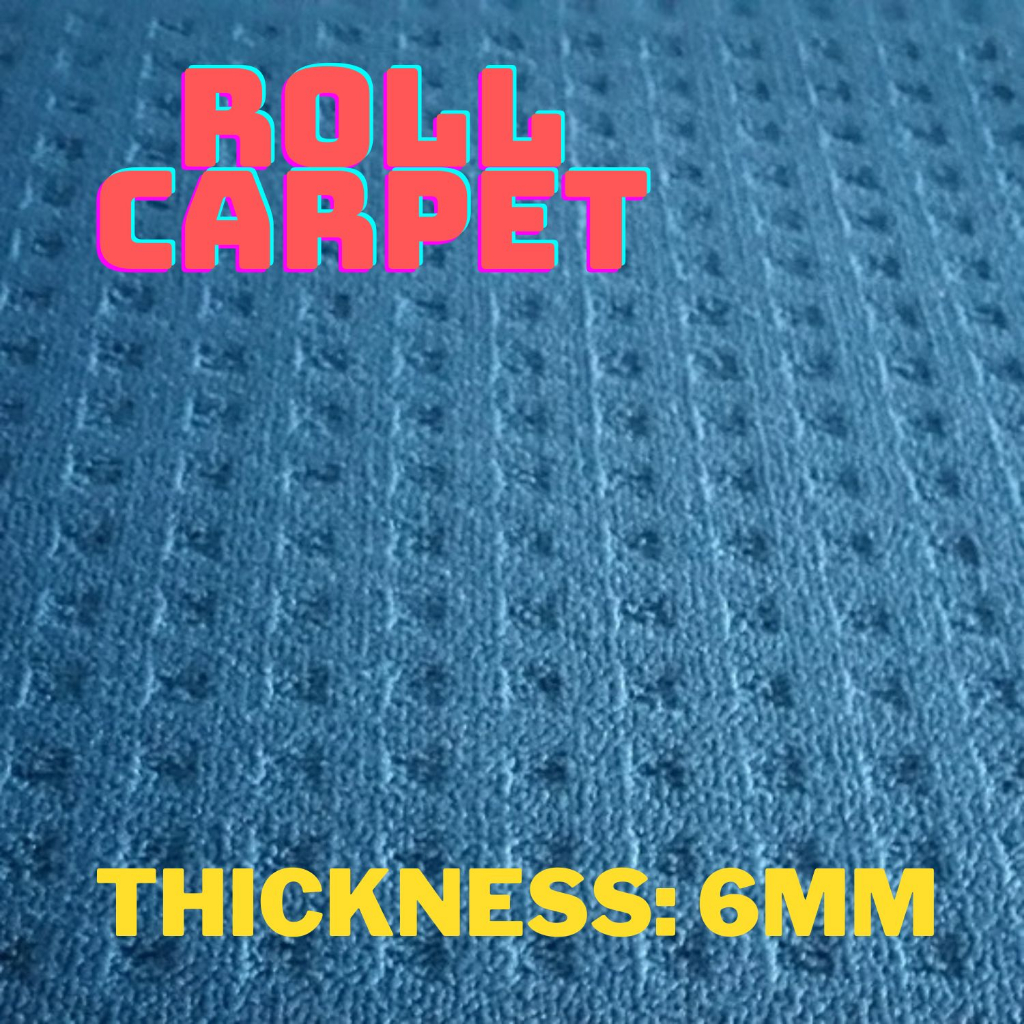 Roll karpet for office, room, hall, tebal +/- 6mm, (Plain Colour， soil ...