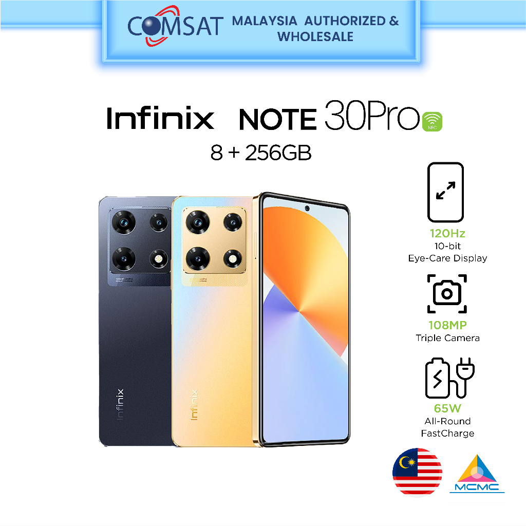 Infinix Note 30 PRO (256GB+ up 16GB) 68W Fast Charge+15W Wireless ...