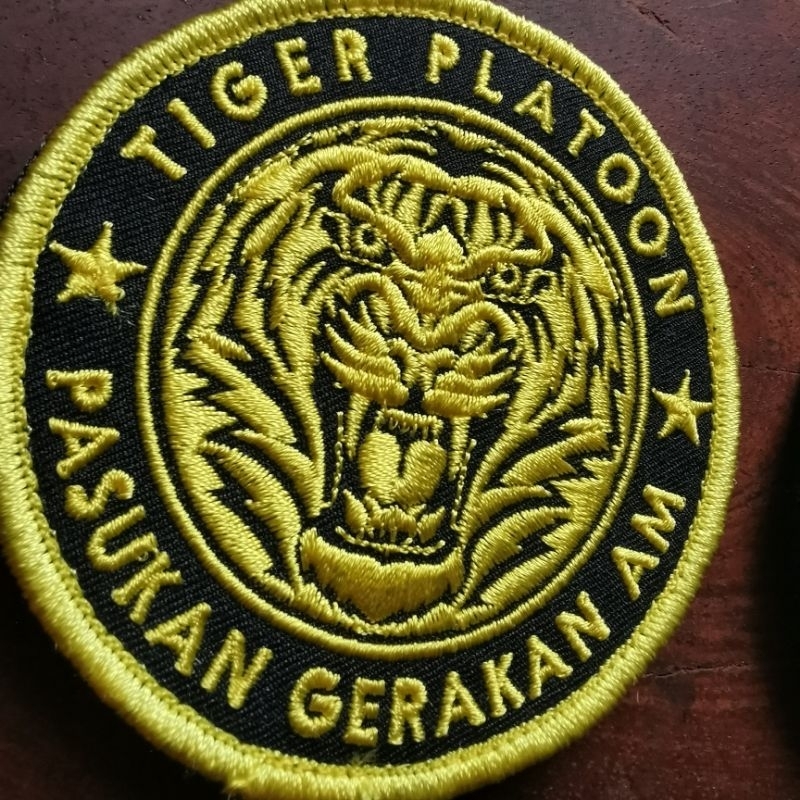 TIGER PLATOON VELCRO PATCH- SUPER HIGH QUALITY EMBROIDERY ( include ...