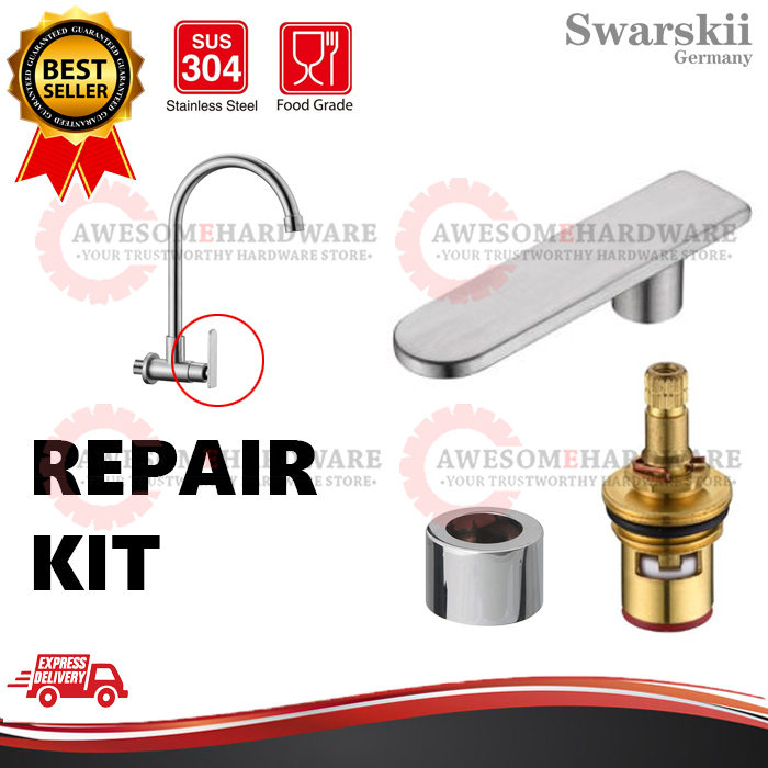 (WALL/PILLAR) 1/2" SUS304 STAINLESS STEEL COLD WATER KITCHEN SINK WATER ...