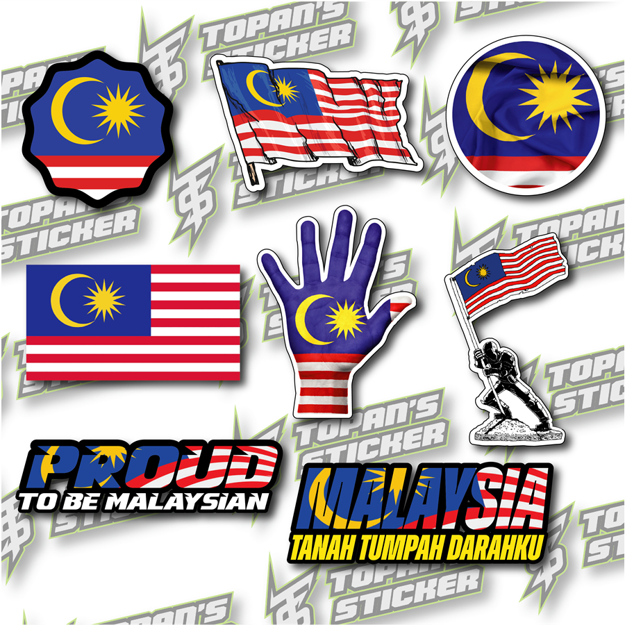 MALAYSIA FLAG STICKER WATERPROOF | Shopee Malaysia