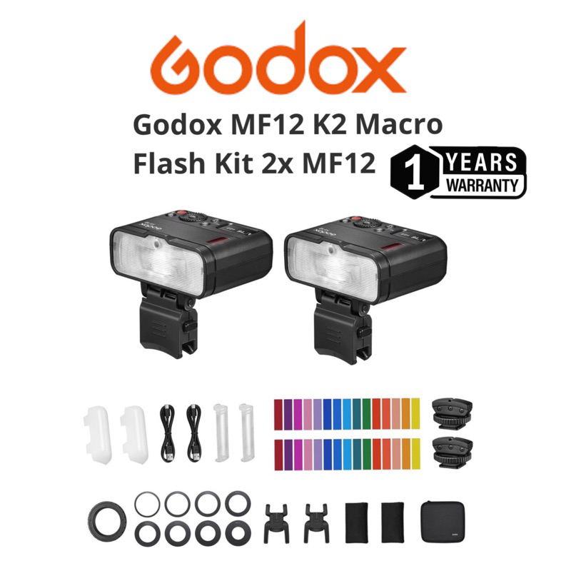 Godox MF12 K2 Macro Flash Light Kit 2x MF12 original (1 years warranty ...