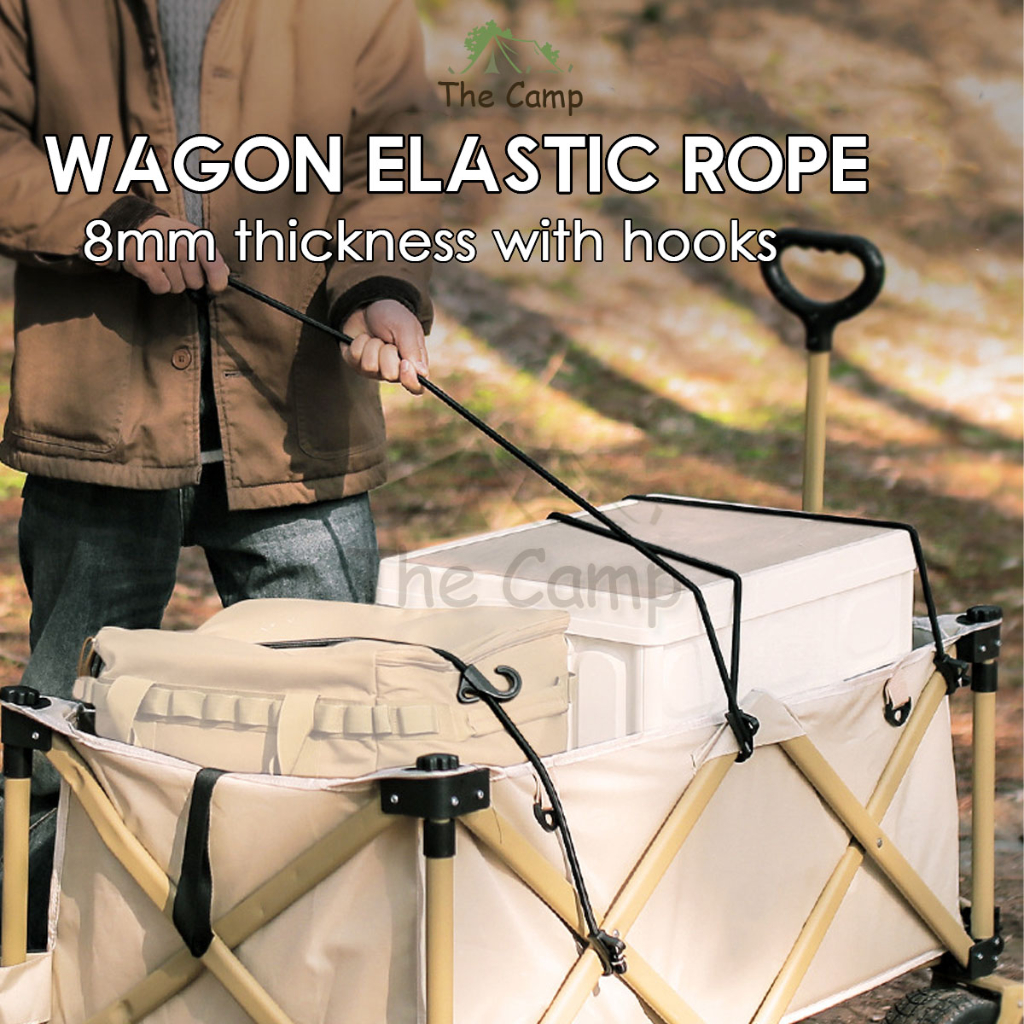 Multipurpose Wagon Elastic Rope Spring With 4 Movable Hook Luggage ...