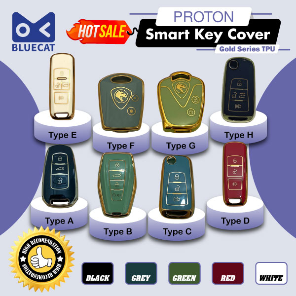 PROTON Key Cover Chrome Reflection TPU Car Key Cover X50 X70 Persona ...