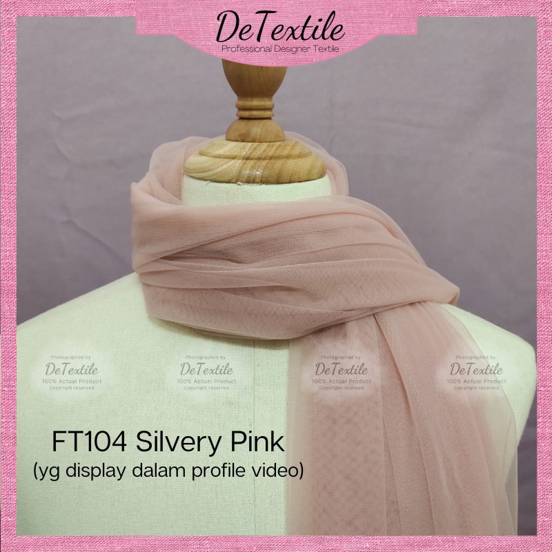 DeTextile Premium Tulle Bridal Soft Net Kain Net Lembut Murah Bidang ...