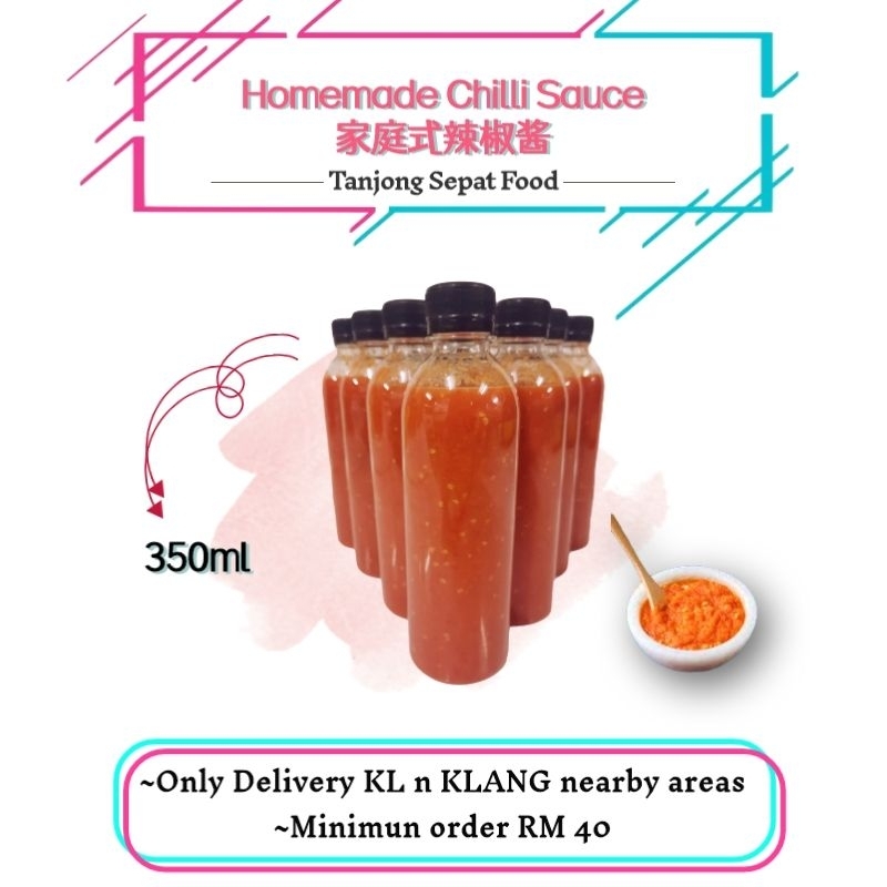 Homemade Chilli Sauce 350ml 家庭式辣椒酱 | Shopee Malaysia