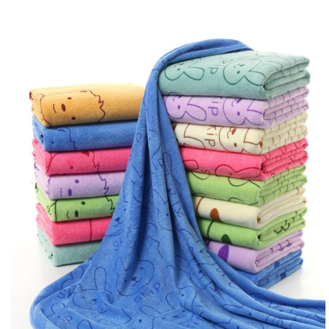 TUALA MANDI BUDAK / TUALA KARTUN / Cartoon Microfiber Absorption Towel ...