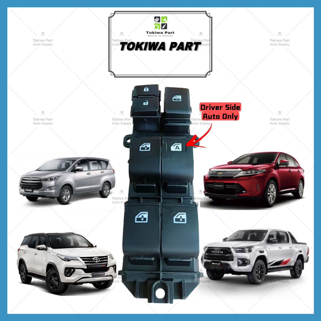 TOYOTA HILUX REVO FORTUNER INNOVA HARRIER ASU60 POWER WINDOW MAIN ...