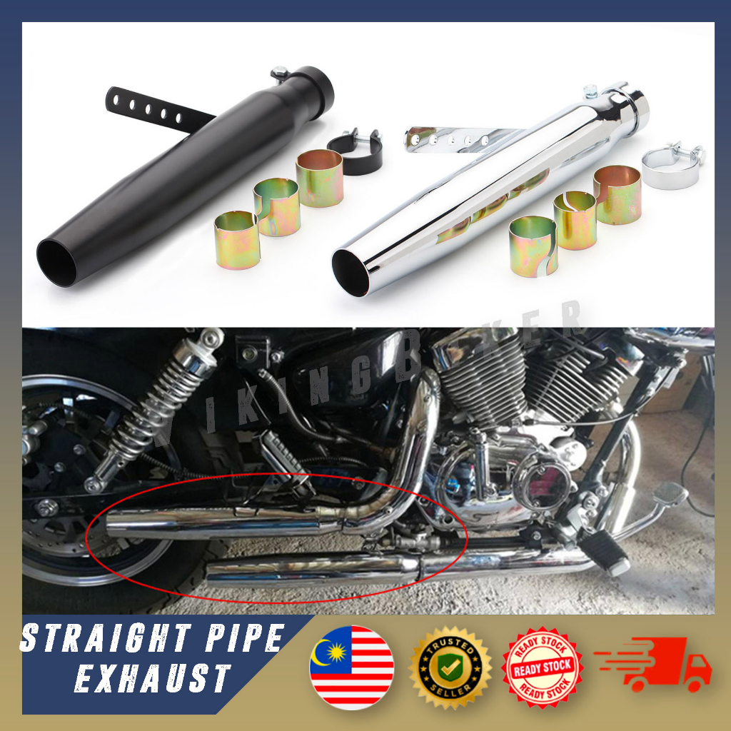 (⚡⚡SHIPPING IN 24HOUR⚡⚡) EXHAUST CHOPPER STRAIGHT PIPE 38-50MM ...