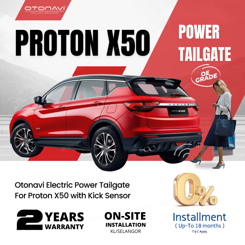 (Ready Stock) Otonavi Proton X50 Electric Power Tailgate Powerboot ...