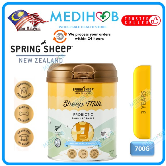 SPRING SHEEP MILK NZ Probiotic sheepmilk -VANILLA Flavoured (700gm ...