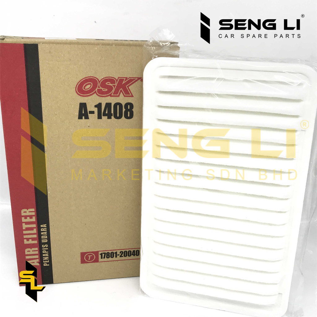 TOYOTA CAMRY ACV30/ALPHARD 3.0CC AIR FILTER-A1408 / 17801-20040 ...