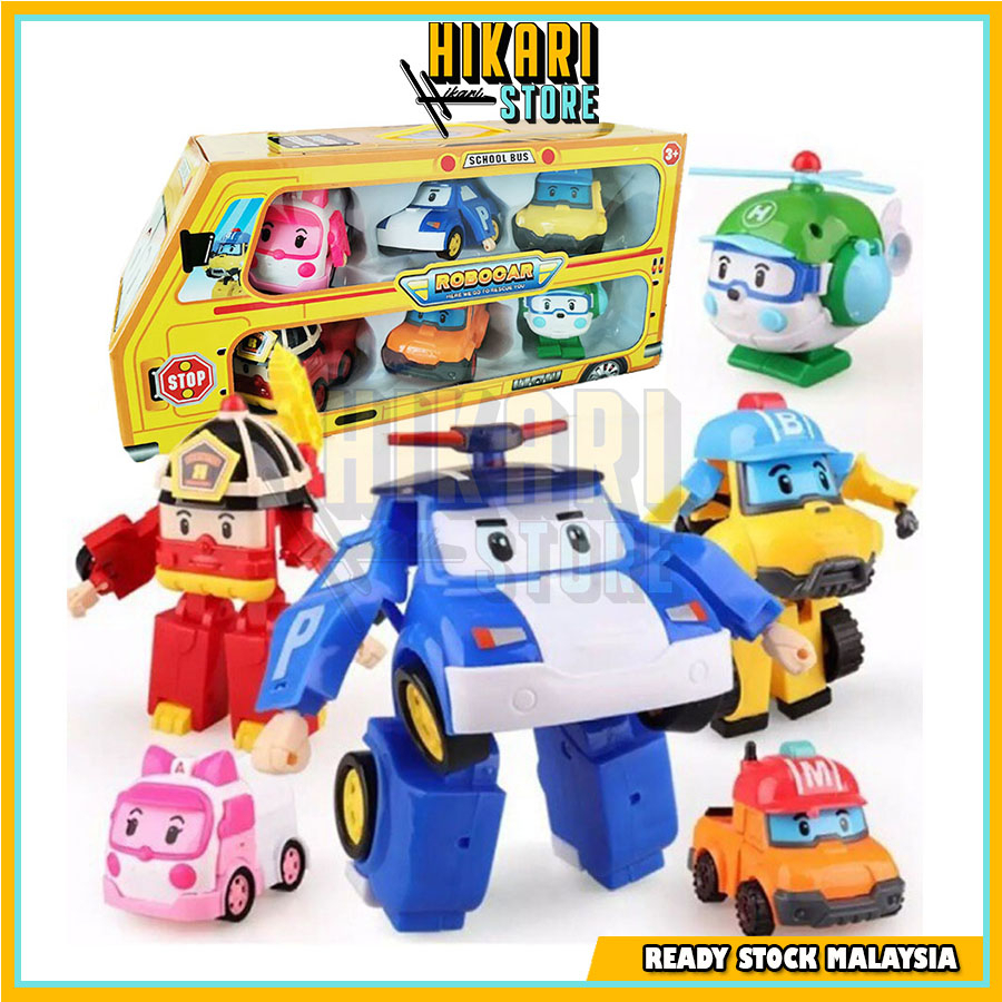 ROBOT 6pcs School Bus Set | Shopee Malaysia