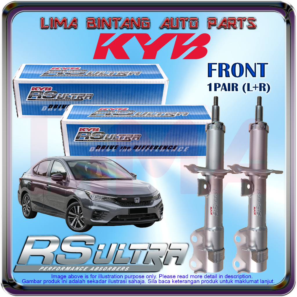 ( 1Pair ) Honda City GN2 T00 Front Shock Absorber Heavy Duty RS ULTRA ...