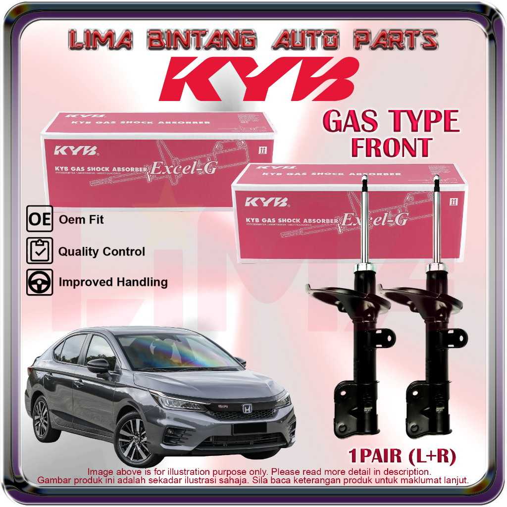 ( 1Pair ) Honda City GN2 T00 Front Shock Absorber Gas KAYABA KYB 2020-2023 | Shopee Malaysia