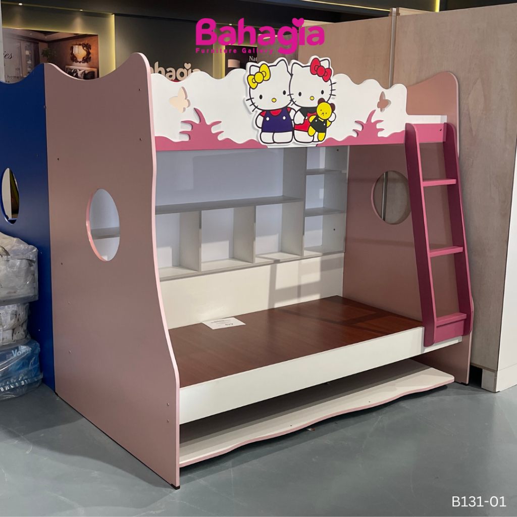 Free Install Bahagia Hello Kitty Children Bunk Bed ~ Bedroom ~ Double ...