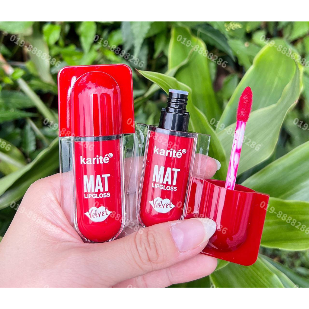 【RETAIL】【READY STOCK】KARITE velvet matte lipgloss 24H long lasting red ...
