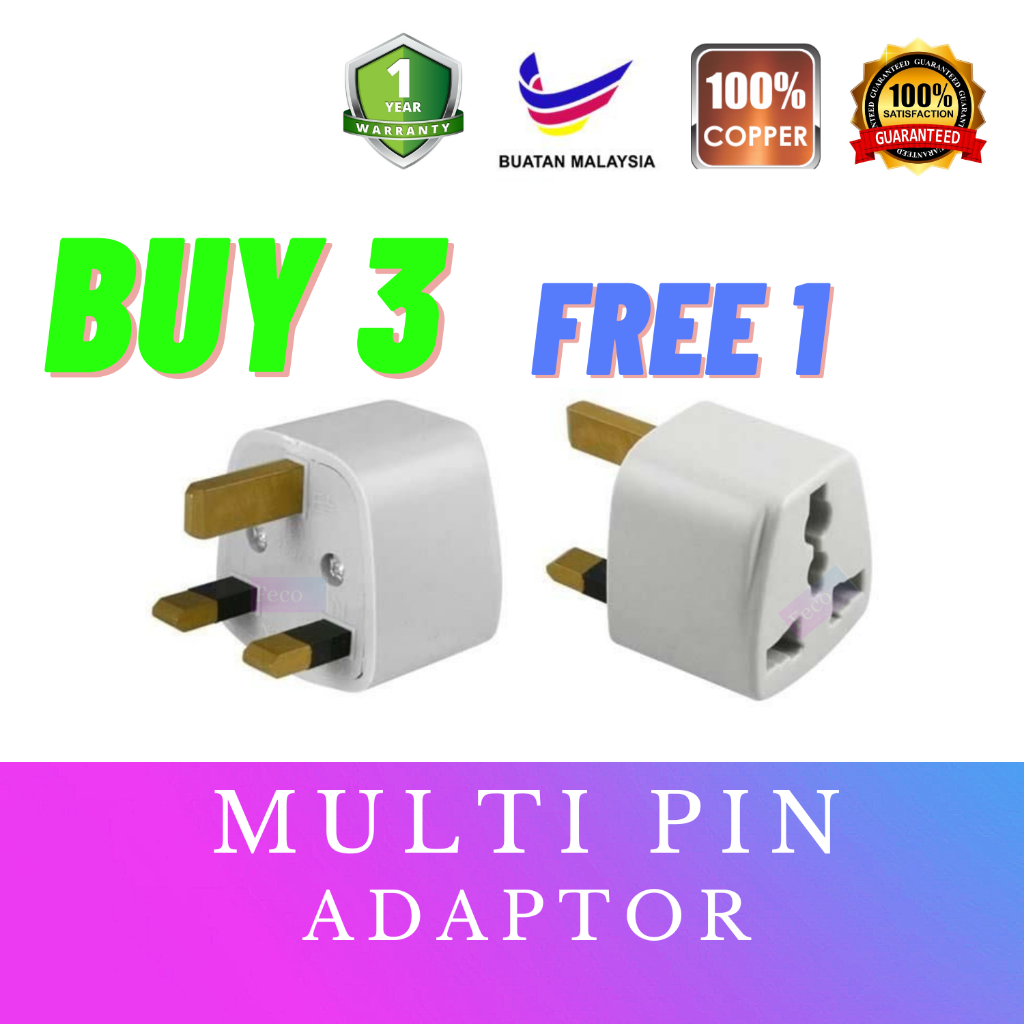 3 Way Adapter Switch / 3Way adaptor / 3way sirim adaptor usb Extension ...