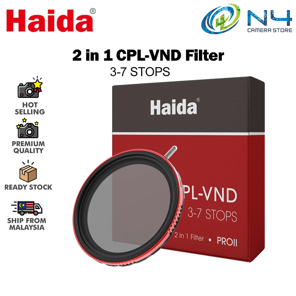 Haida 2 in 1 CPL + VND Filter for Camera Pro II Multi-Coating Circular ...