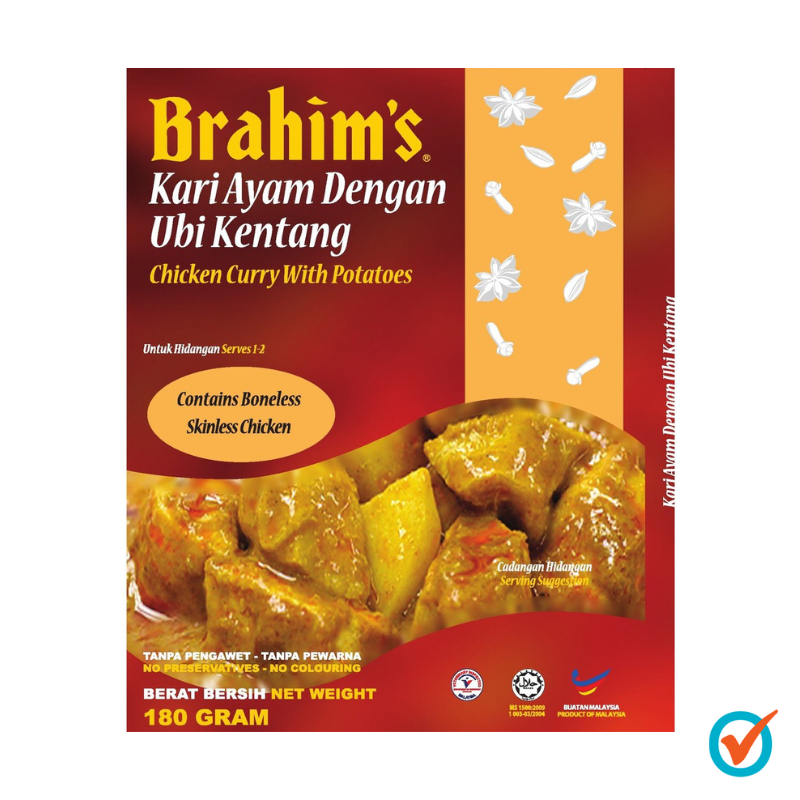 Brahim Meals Kari Ayam 180g | Shopee Malaysia