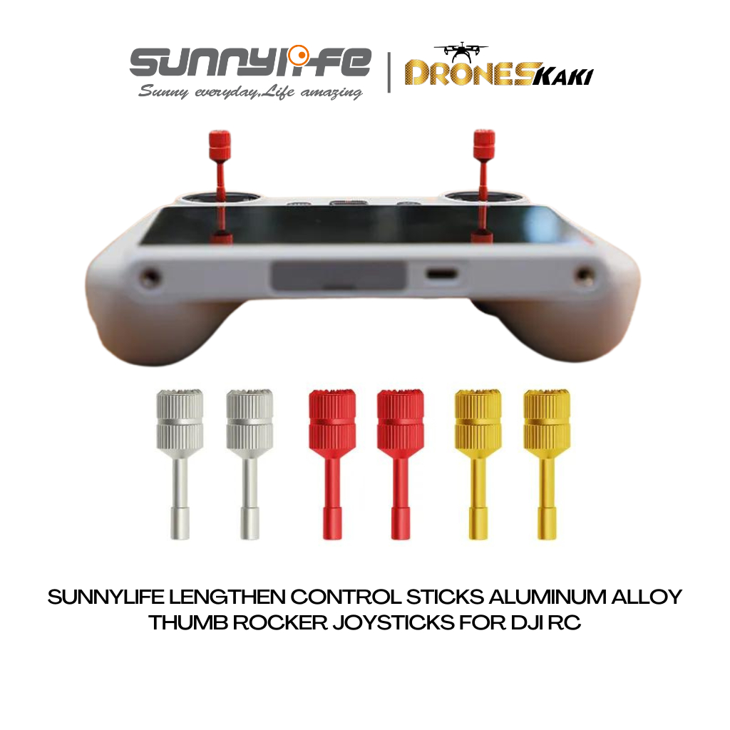 Sunnylife Lengthen Control Sticks Aluminum Alloy Thumb Rocker Joysticks ...