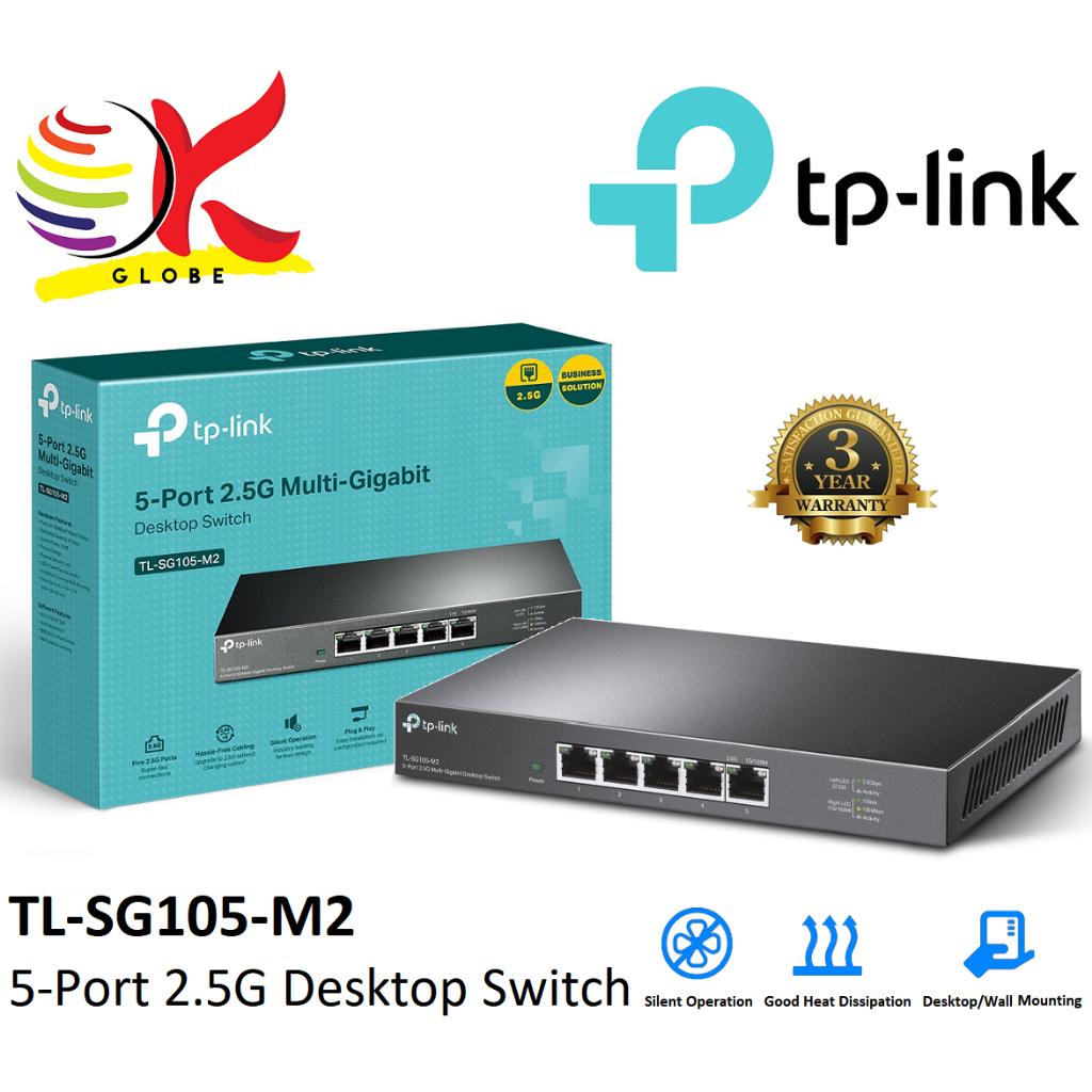 TP-LINK TL-SG105-M2 5-PORT / TL-SG108-M2 8-PORT 2.5G DESKTOP SWITCH ...