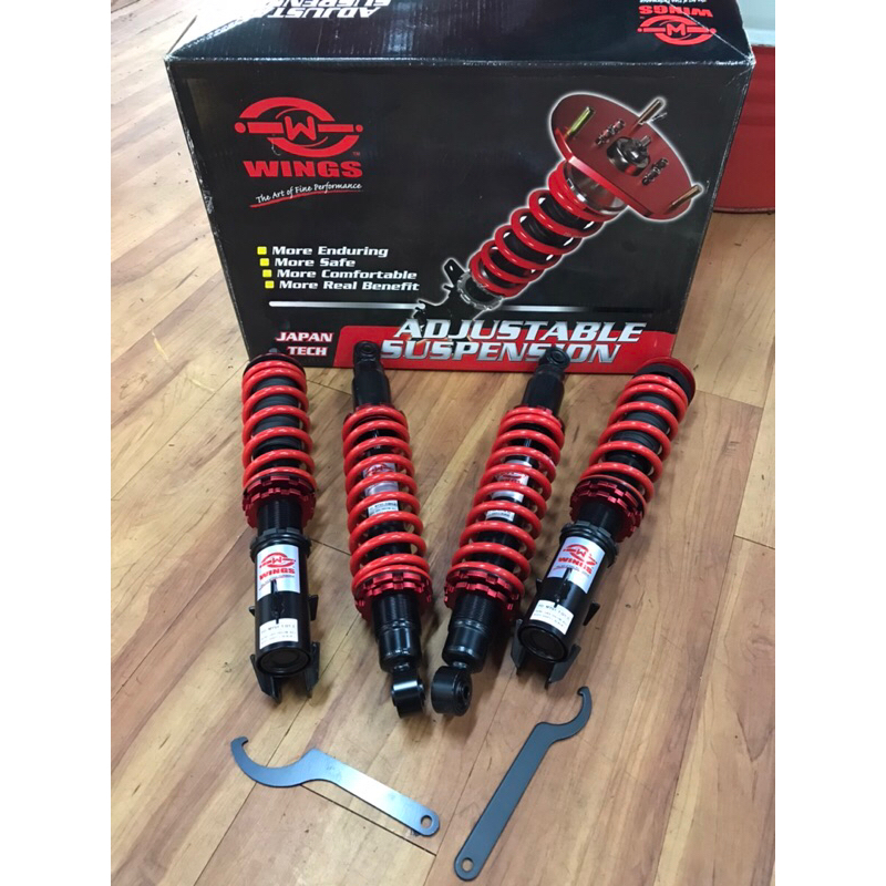 Perodua Myvi 06"~16" WINGS Adjustable Suspension set Hi-Low Body Shift ...