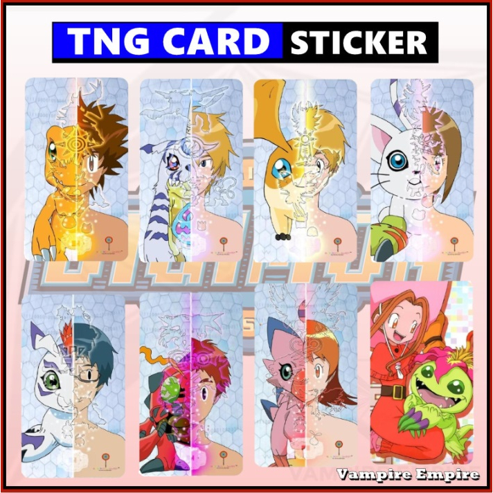 Digimon ( Series 1 ) - Touch n Go Card Sticker Cover (Waterproof, High Quality) TNG CARD ...
