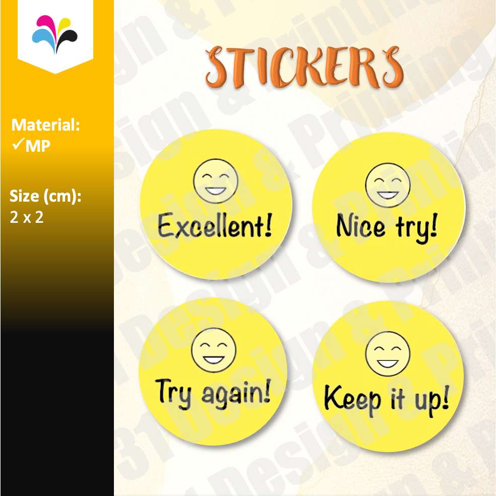 Excellent Nice try Try again Keep it up stickers sticker suitable for ...