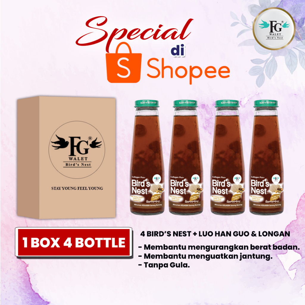 [ Trial Set ] FG Walet Birds Nest W Collagen Plus Luo Han Guo 250ML FG ...