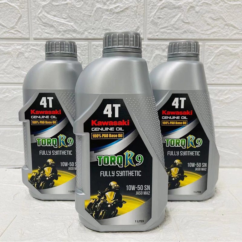 Kawasaki Genuine 4T Engine Oil TORQ R9 10W-50 100% PAO Base Oil Fully ...