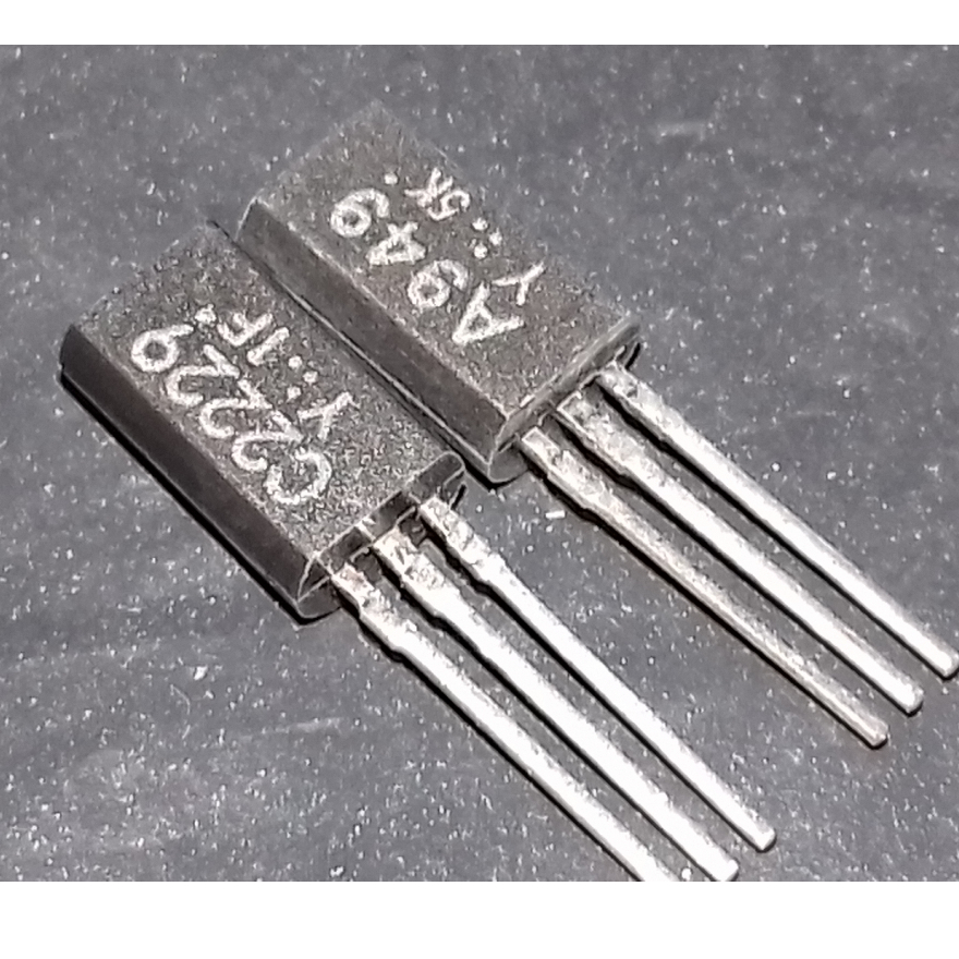 A949 2SA949 C2229 2SC2229 TO-92L 200V 50mA TRANSISTOR ORIGINAL TOSHIBA ...