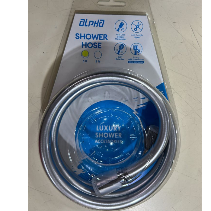 ALPHA SHOWER HOSE ORIGINAL COLOR SILVER/ALPHA 100% SHOWER HOSE/ALPHA ...