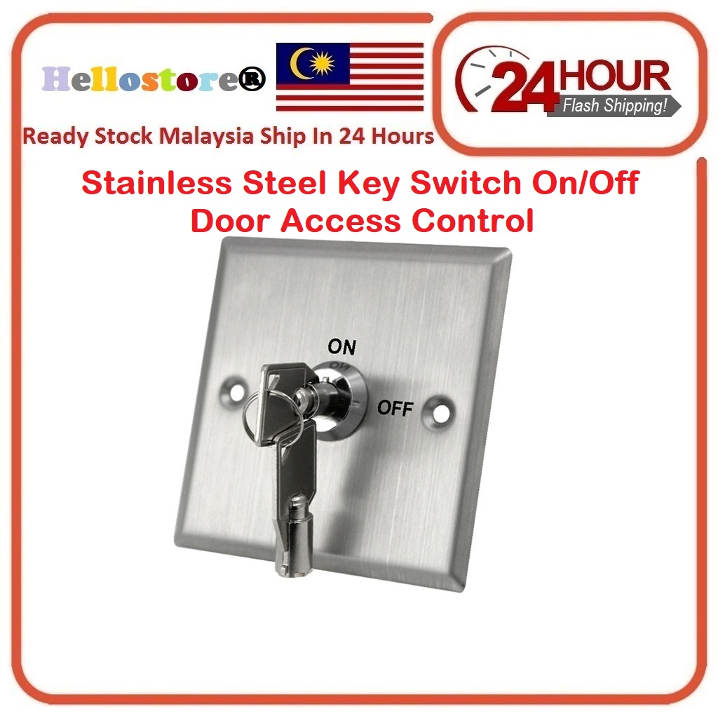 Stainless Steel Key Switch On/Off Door Access Control With Key Access ...