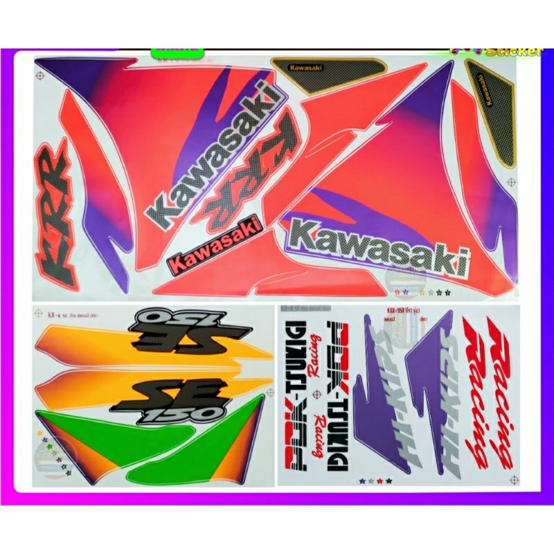 Sticker Stiker Kawasaki Super Kips Cyclone Zsr | Shopee Malaysia