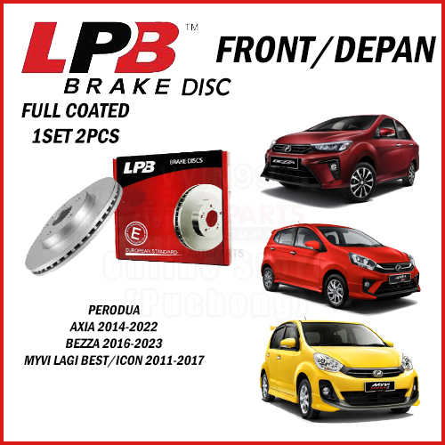 Disc Rotor Perodua Myvi Lagi Best Icon Axia Bezza LPB Full Coated Disc ...