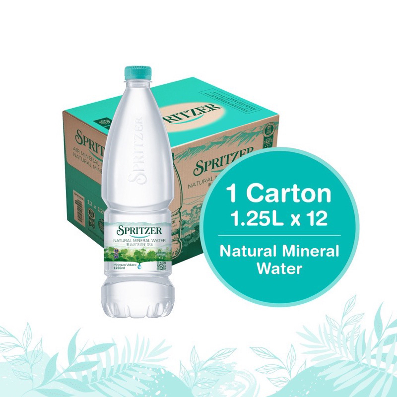 Spritzer Natural Mineral Water (1250ML x 12) | Shopee Malaysia