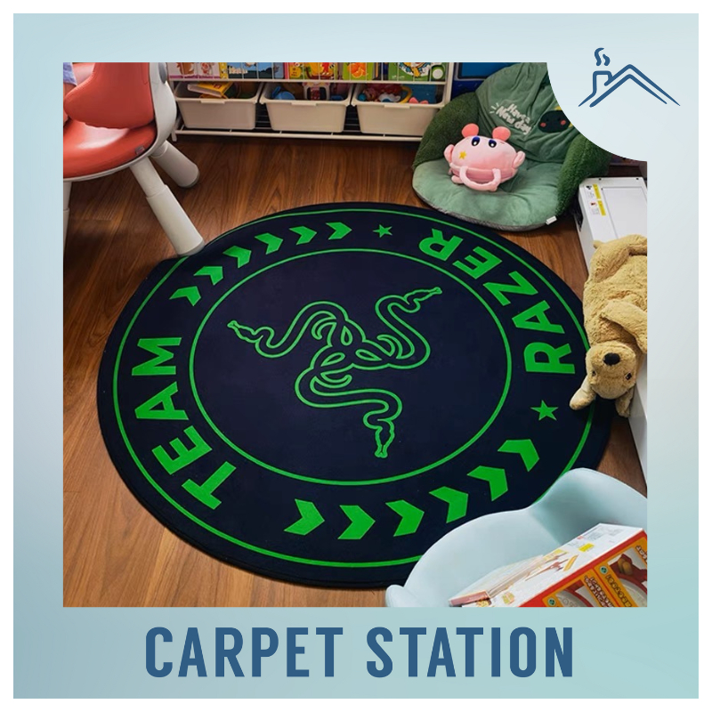 Karpet Velvet Team Razer Gaming Zone Decoration Rugs Hiasan Bilik ...