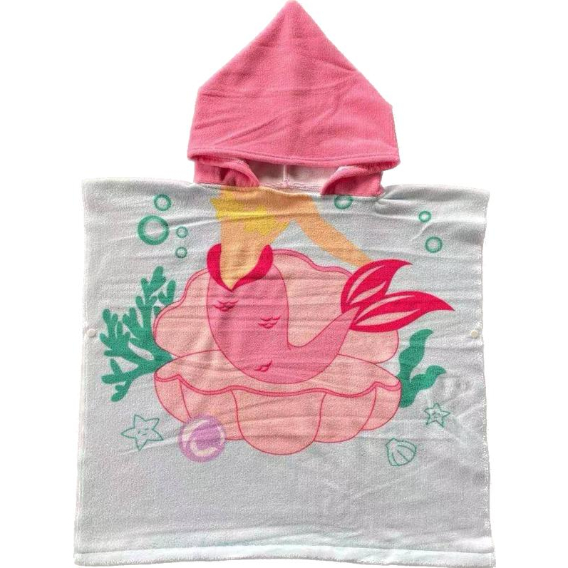 READY STOCK 75 X 150CM Kids Big Size Hooded Towel Cartoon Tuala Cartoon ...