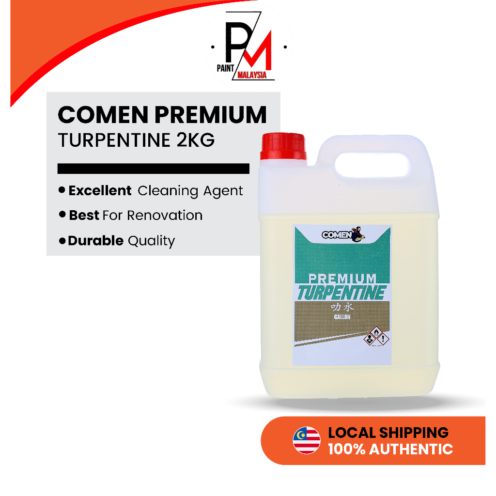 COMEN Premium Turpentine 2KG Turpentine Solvent Kerosene Painting Oil ...