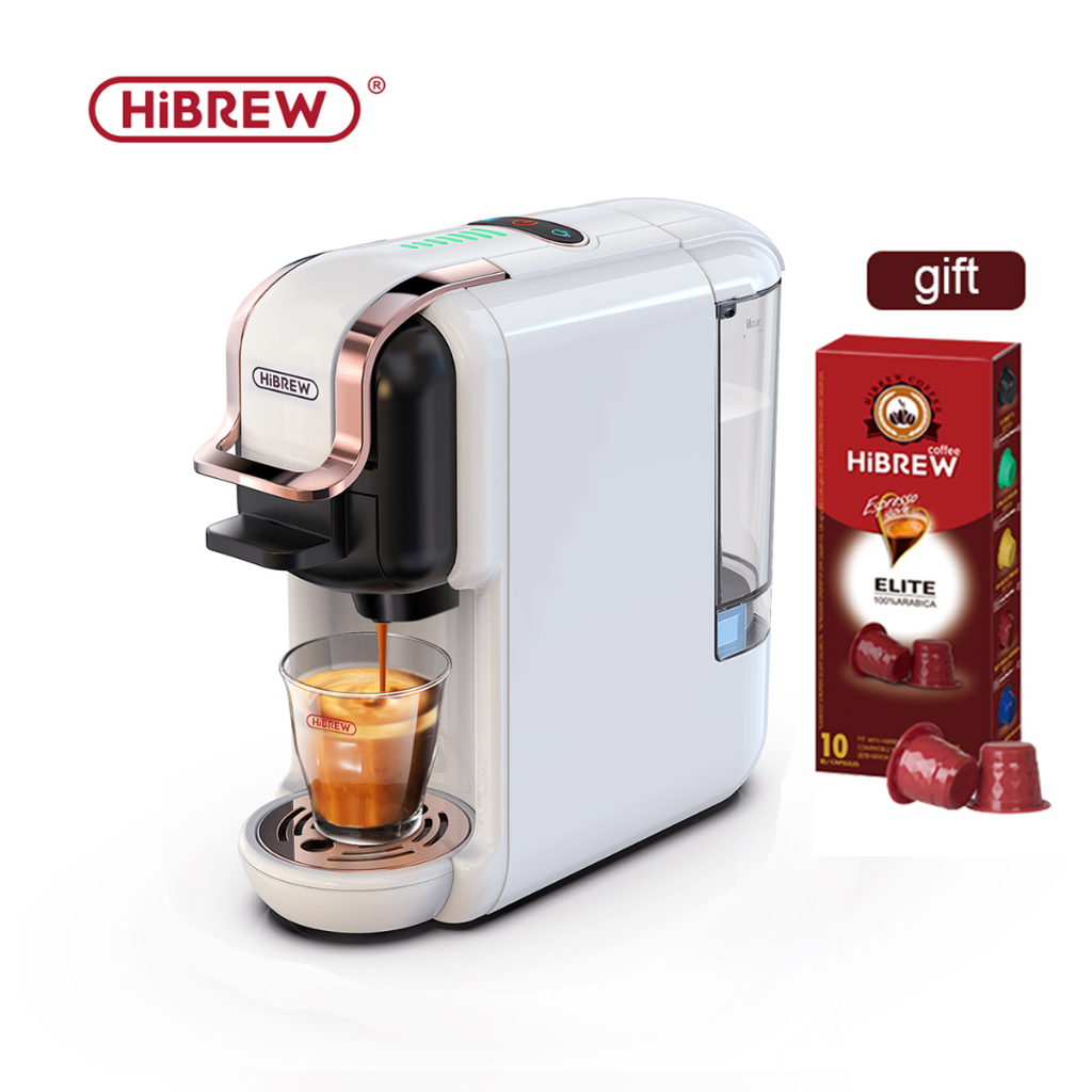 HiBREW 5 In1 Capsule Coffee Machine Hot/Cold 19Bar Espresso Coffee Maker For Nes & DG & K-cup ...