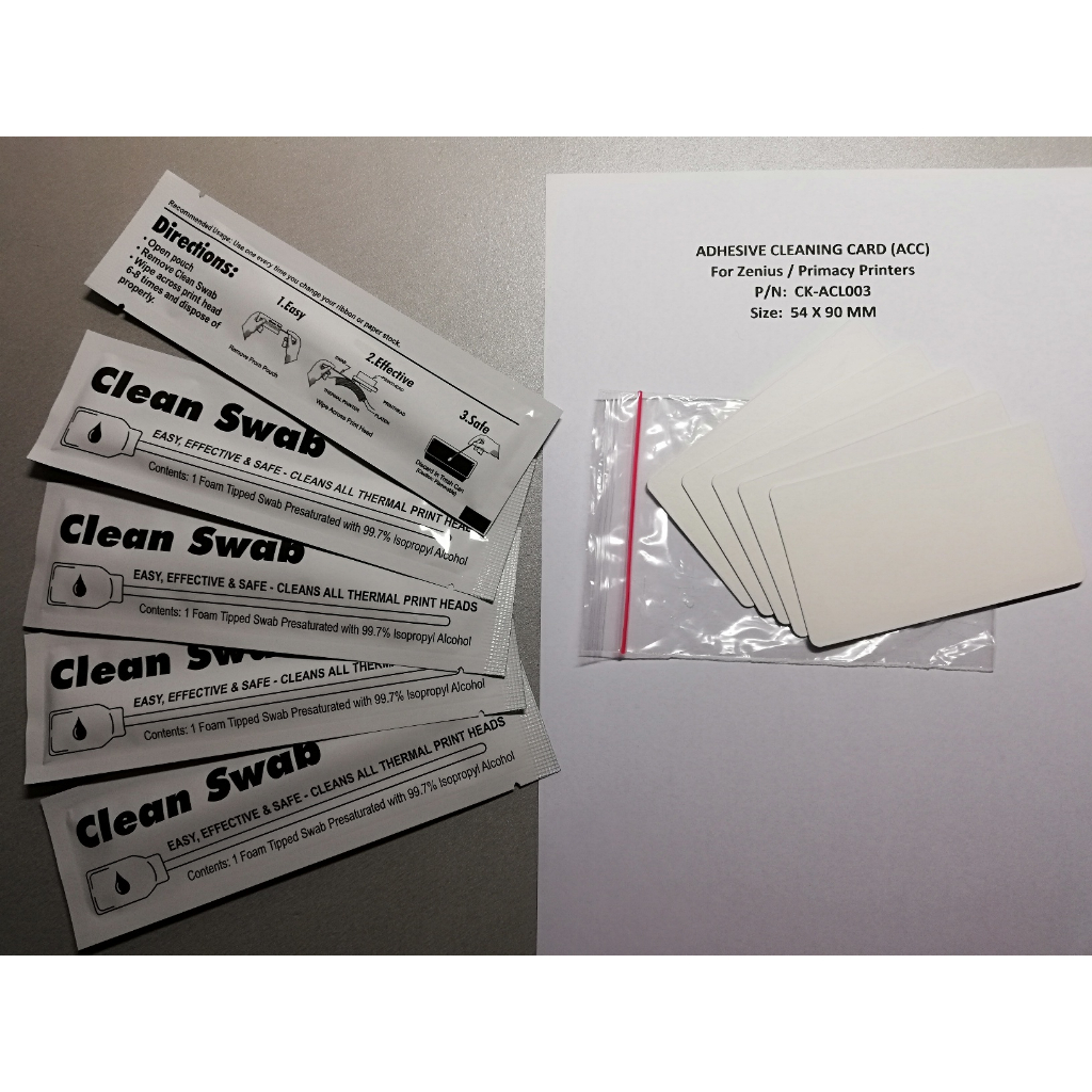 EVOLIS Cleaning Kit/Accessories for Card Printers (Primacy/Zenius ...